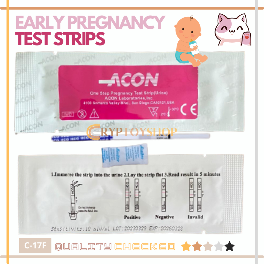 Jual CRYPTOYSHOP ALAT TES KEHAMILAN HCG ACON EARLY PREGNANCY TEST ...