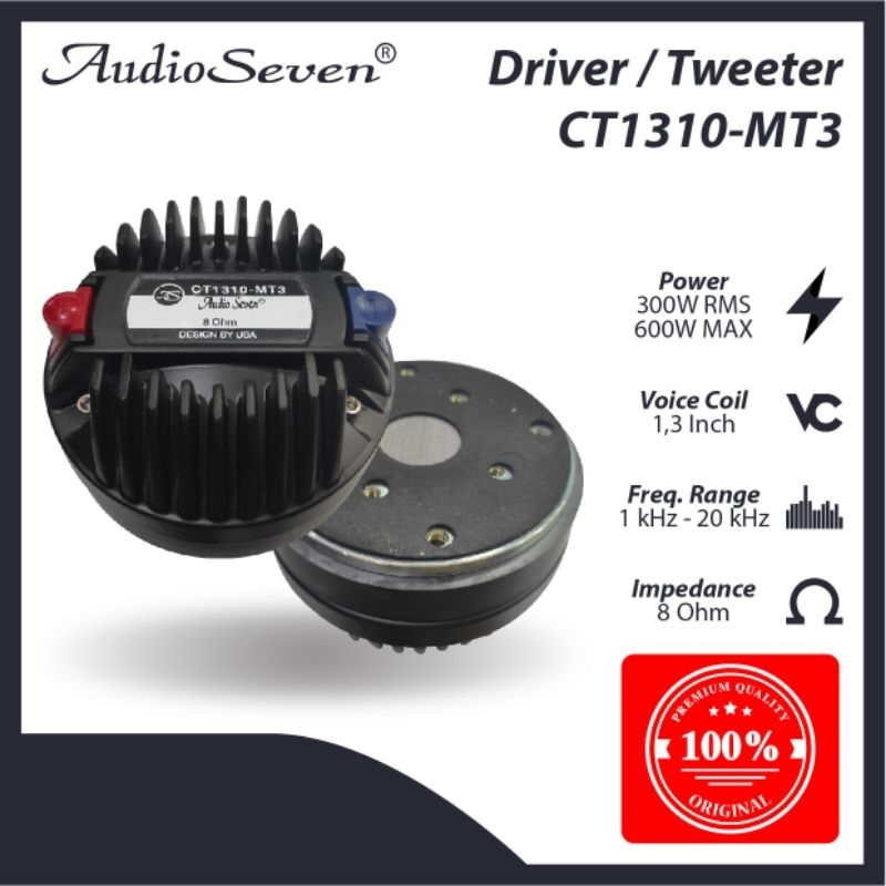 Jual tweeter / driver audioseven model CT1310-MT3 original ( bukan RCF ...