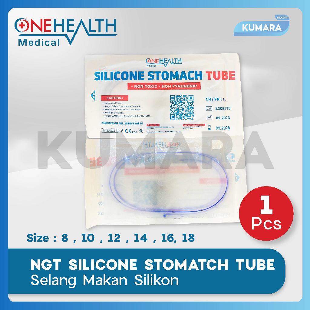 Jual ONEHEALTH - NGT Silicone Stomach Tube / Selang Makan Silikon - Pcs ...