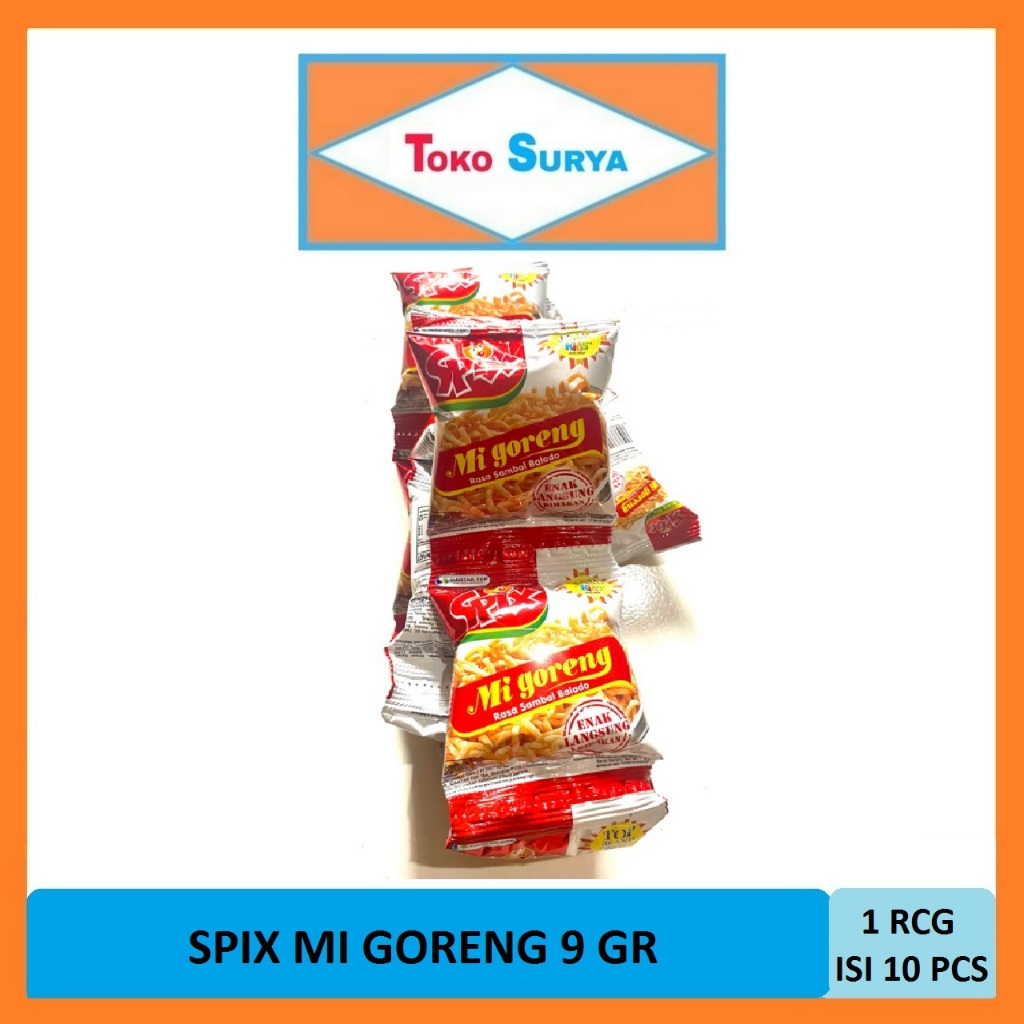 Jual Spix Mie Goreng Rasa Sambal Balado 1 Renceng 10 Pcs x 5Gr Siantar ...