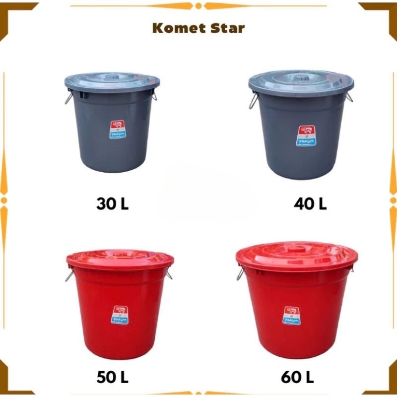 Jual KOMET STAR - Ember Plastik Ukuran 30-40-50-60 LITER | Shopee Indonesia