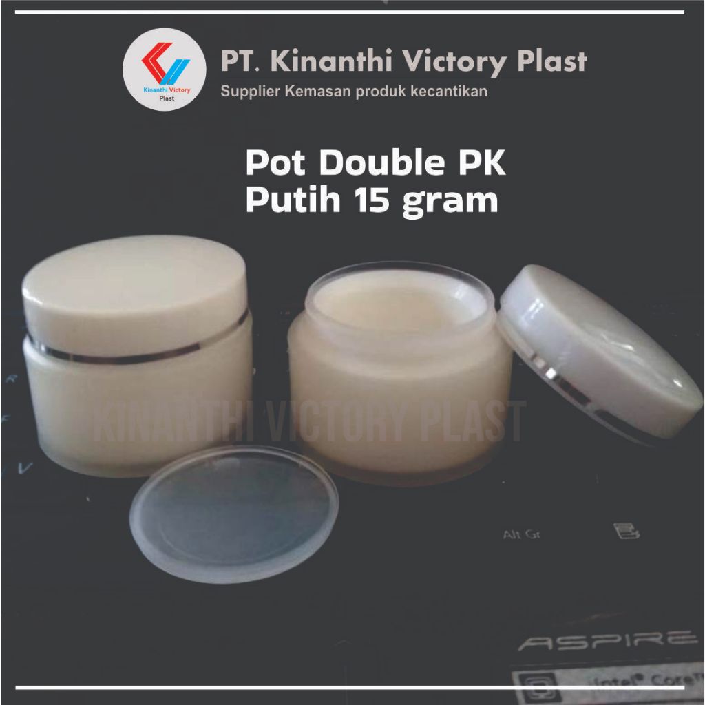 Jual Pot Cream Double PK 15 Gram Putih | Shopee Indonesia