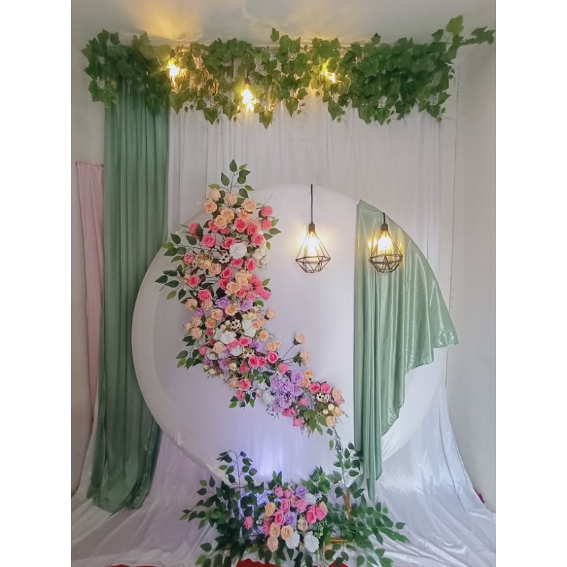 Jual backdrop dekorasi lamaran, tasyakuran, pernikahan | Shopee Indonesia
