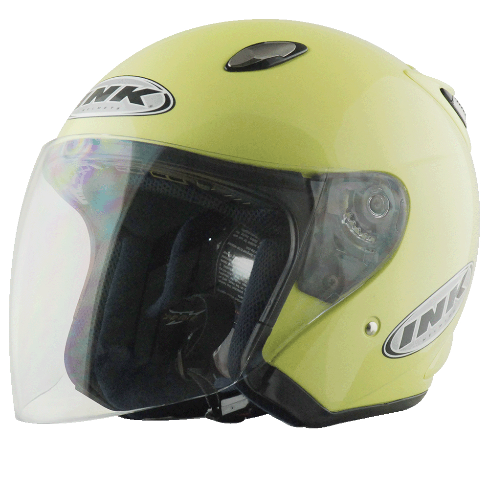 Jual HELM INK CENTRO JET SOLID - LIGHT YELLOW CREAM GOLD | Shopee Indonesia