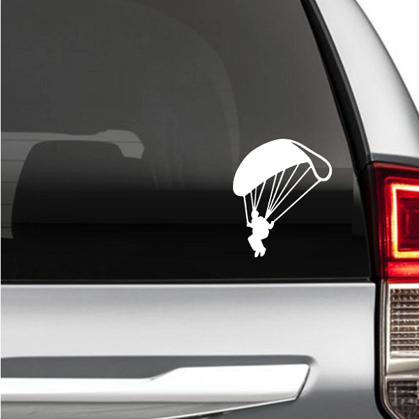 Jual Stiker Lucu Unik Body Kaca Mobil Cutting Sticker Terjun Payung ...