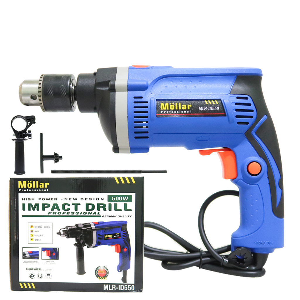 Jual MOLLAR ID550 Impact Drill 13 mm Mesin Bor Tembok Beton Besi ...