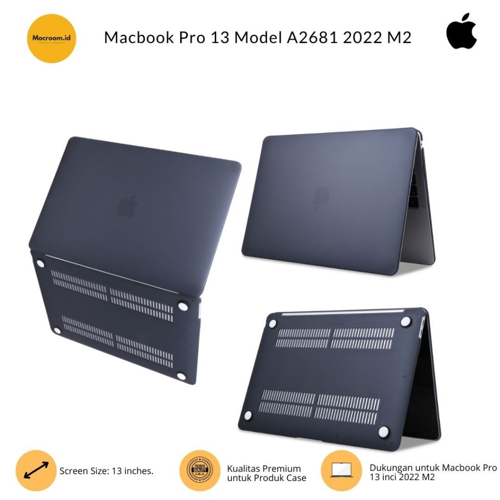 Jual Cover Hard Case Casing Macbook Air M2 M3 M4 13 inch 2022 2024 ...