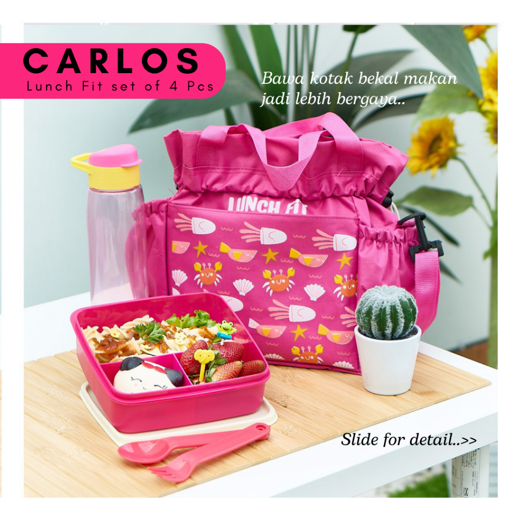 Jual CPM CPM CARLOS LUNCH BAG SET OF 4 PCS | Shopee Indonesia