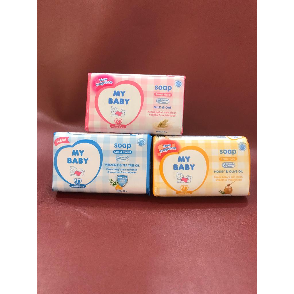 Jual My Baby Sabun Batang Mandi Bayi 60gr - Sabun My Baby Tiga Varian ...