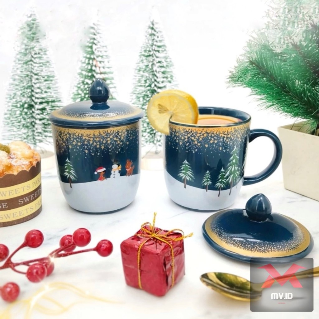 Jual MUG GELAS CANGKIR NATAL - Mug Set Natal - Kado Natal - Christmas ...