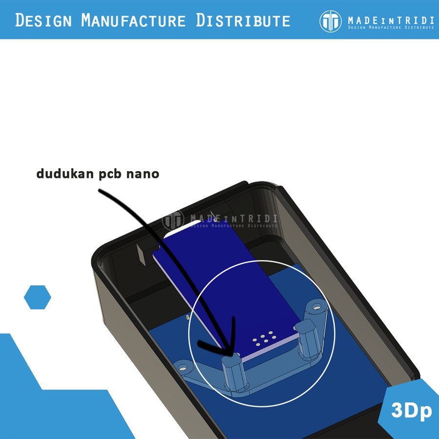 Jual Madeintridi casing RC522 RFID casing for RC522 RFID reader case ...