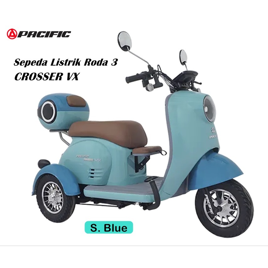 Jual SEPEDA LISTRIK ELECTRIC BIKE PACIFIC RODA 3 CROSSER VX ORIGINAL ...