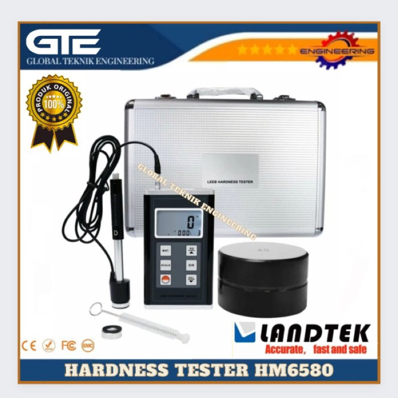 Jual Leeb Hardness Tester HM6580 Landtek Rebound Meter Gauge Besi Metal ...