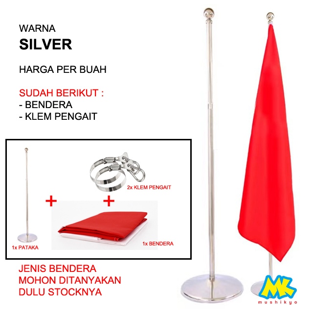 Jual Pataka Bendera / Standing Flag Pole Kit | Shopee Indonesia