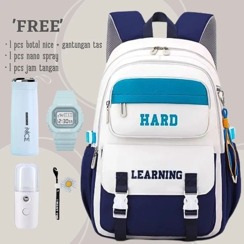 Jual BANYAK BONUSNYA 5in1 Tas Ransel Hard Learning Ransel anak Sekolah | Shopee Indonesia