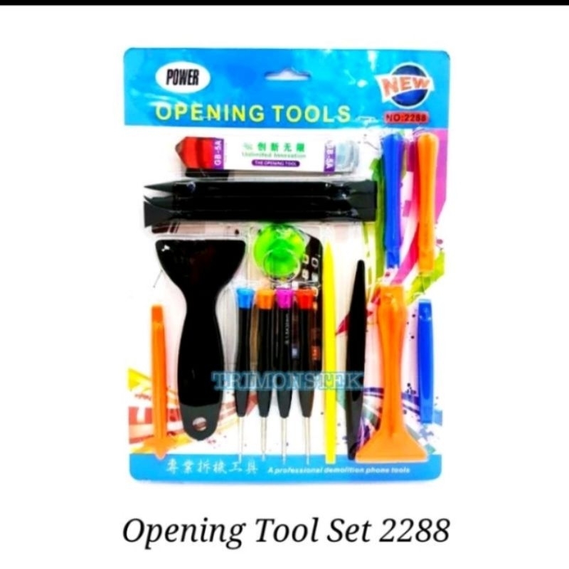 Jual Tool set obeng + opening Tool pembuka 17 in universal 2288 ...