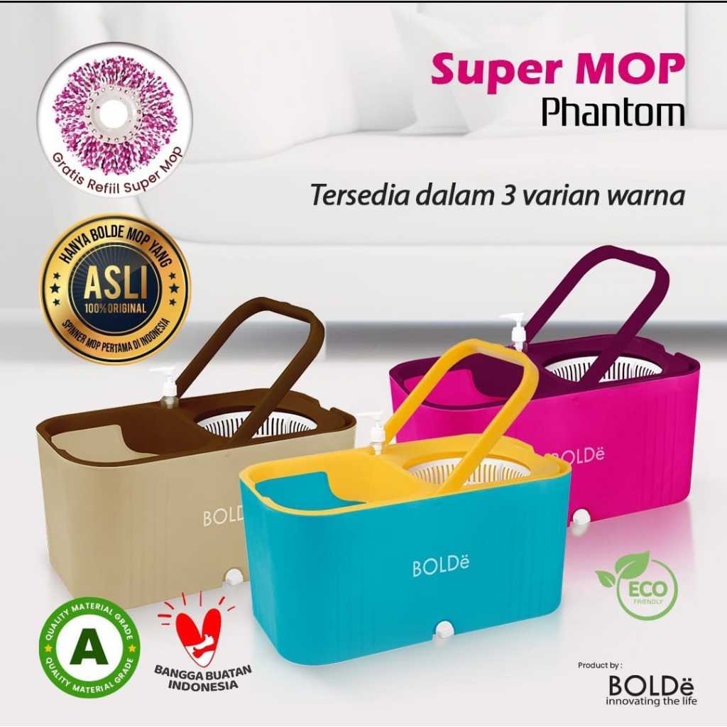 Jual Bolde Super MOP Phantom 7L mix warna | Shopee Indonesia