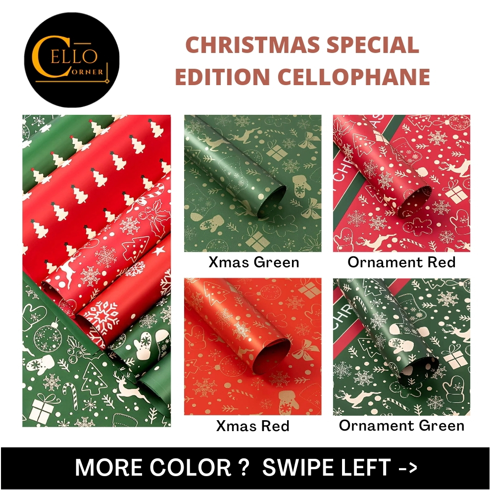 Jual CHRISTMAS SPECIAL EDITION CELLOPHANE / Kertas Natal / Kertas ...