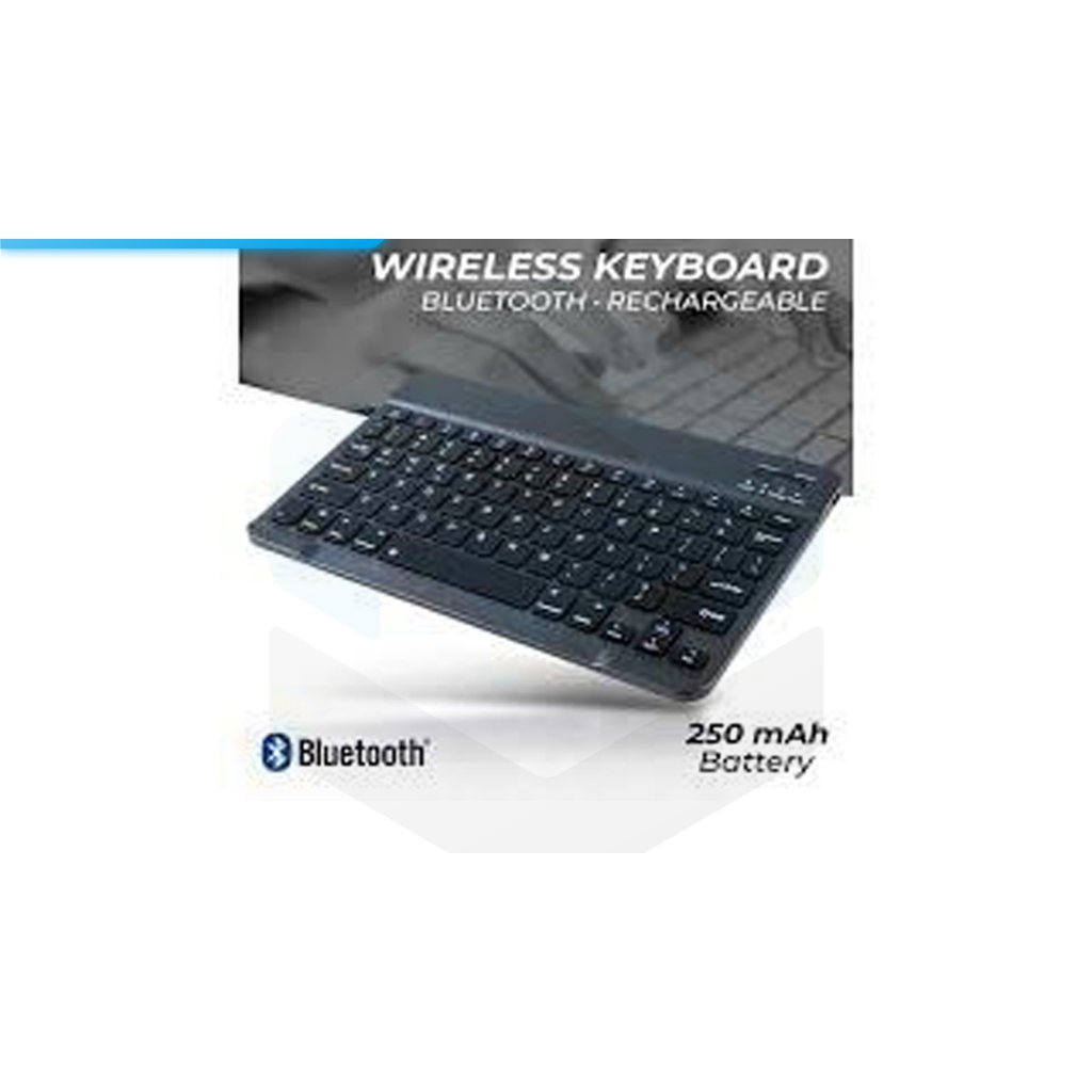 Jual KEYBOARD WIRELESS BLUETOOTH 10 INCH RECHARGEABLE 250mAh MINI JP100 ...