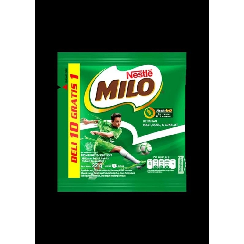 Jual MILO ACTIV-GO SACHET 22 Gram satuan eceran | Shopee Indonesia