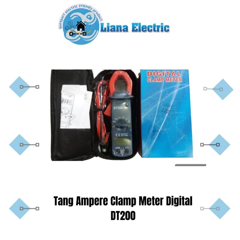 Jual Tang Ampere Clamp Meter Digital DT200 / DT-200 | Shopee Indonesia
