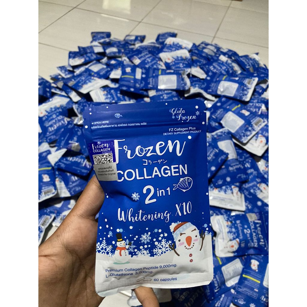 Jual Frozen Collagenn BARCODE 2in1 Whitening 60 Kapsul 100% original ...