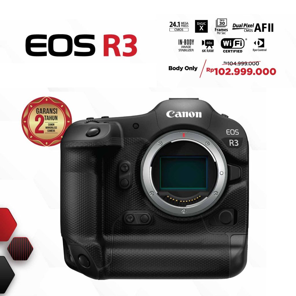 Jual Canon EOS R3 Mirrorless Camera Canon EOS R 3 EOS R-3 | Shopee Indonesia