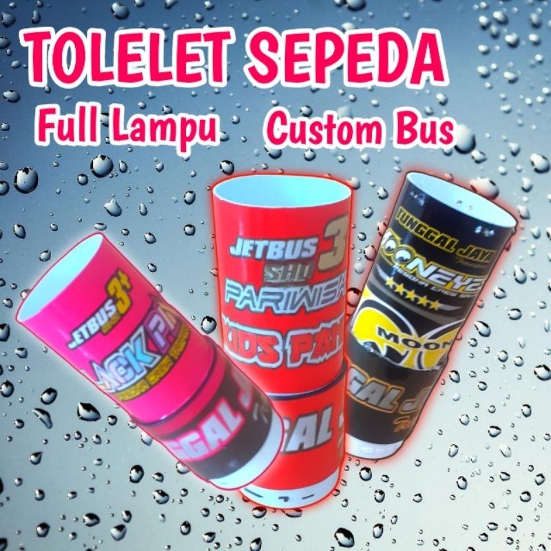 Jual Tolelet Basuri Sepeda Custom Bus Tunggal jaya Kidspanda full lampu ...