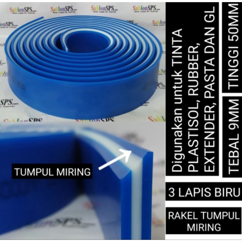 Jual KARET RAKEL SABLON TUMPUL MIRING 3 LAPIS 50MMX9MM | Shopee Indonesia