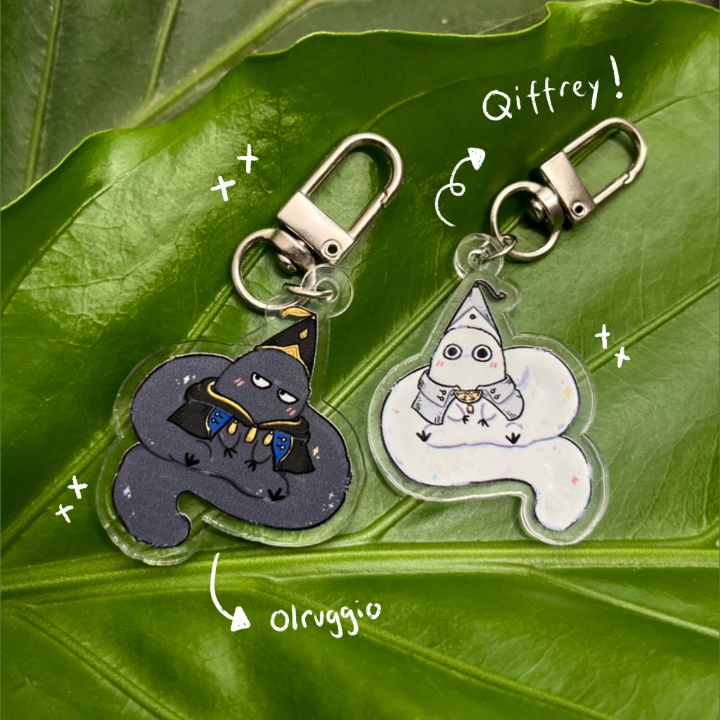 Jual [Witch Hat Atelier] Brushbrug Qiffrey & Olruggio keychain 2 SISI ...