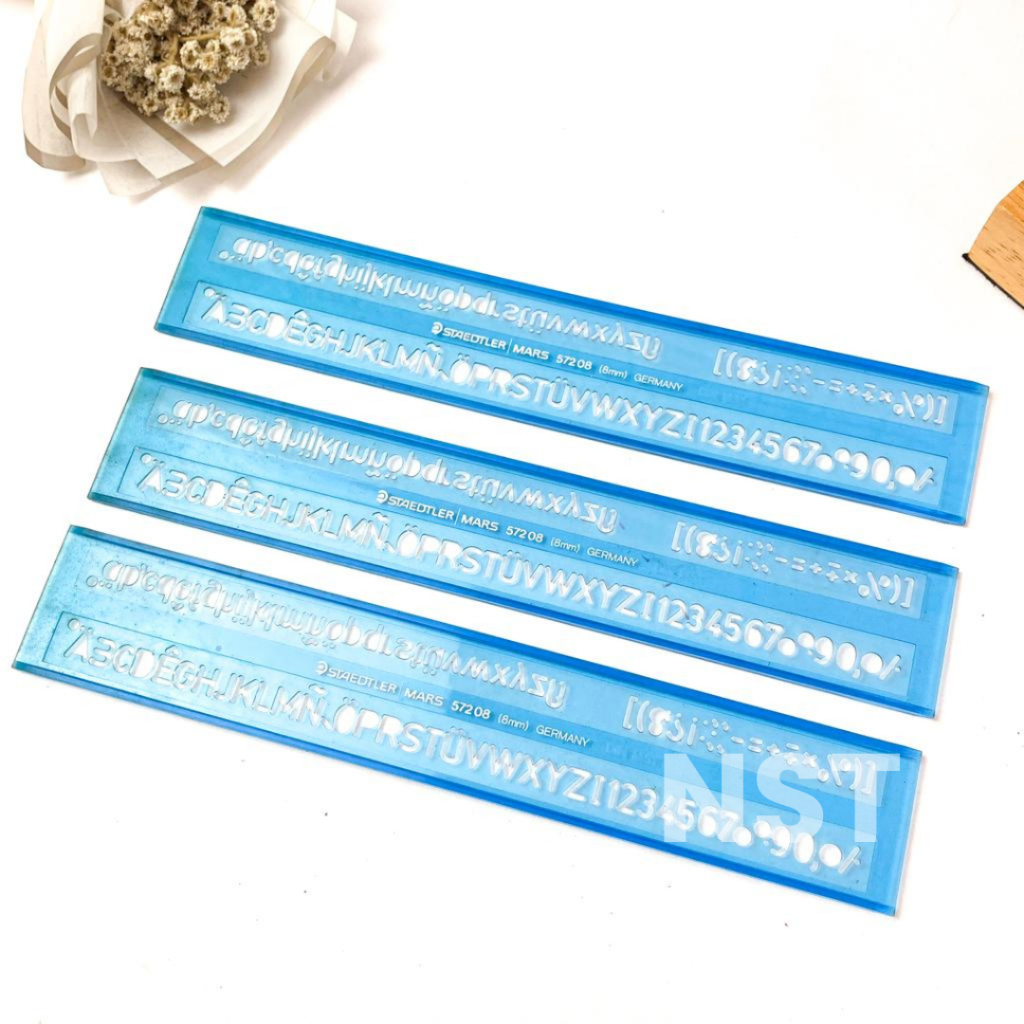 Jual Penggaris huruf, sablon huruf, mall huruf Staedtler | Shopee Indonesia