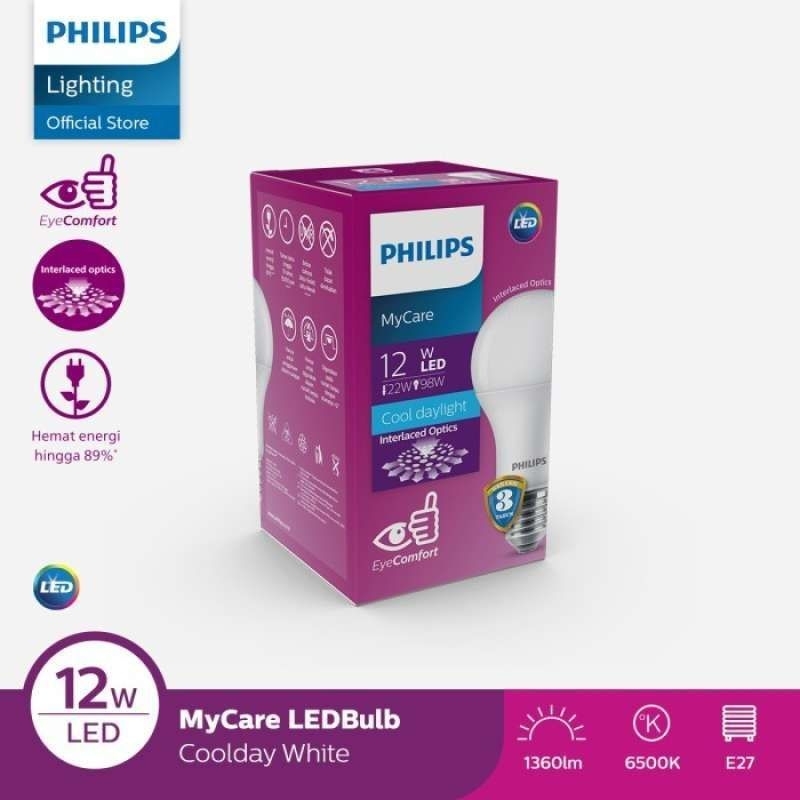 Jual Lampu Philips LED Mycare 12w 12 watt Putih Garansi Philips 3 Tahun ...