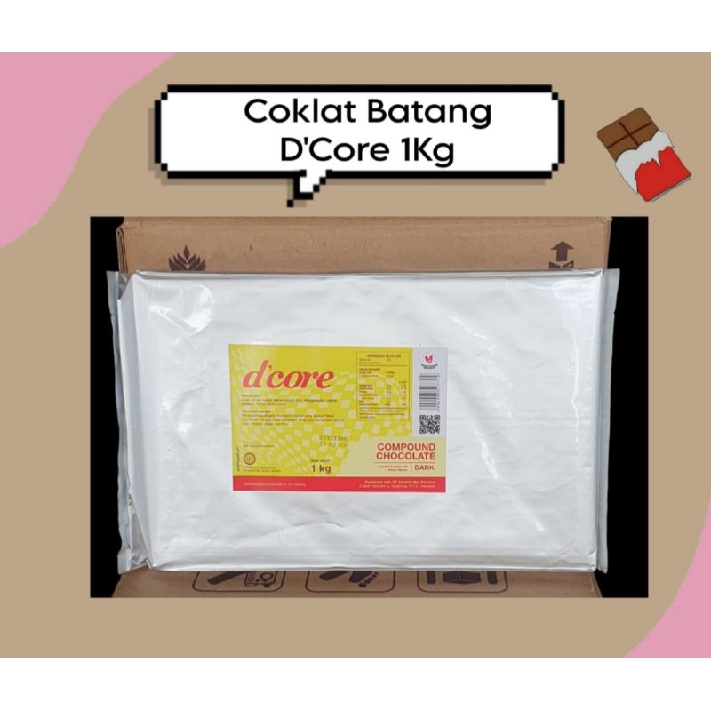 Jual DCORE DARK CHOCOLATE COMPOUND 1KG | Shopee Indonesia