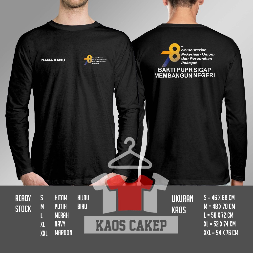 Jual Kaos HUT BAKTI PUPR KE-78 Sigap Membangun Negeri Logo V3 Gratis ... Jual Kaos HUT BAKTI PUPR KE-78 Sigap Membangun Negeri Logo V3 Gratis ...