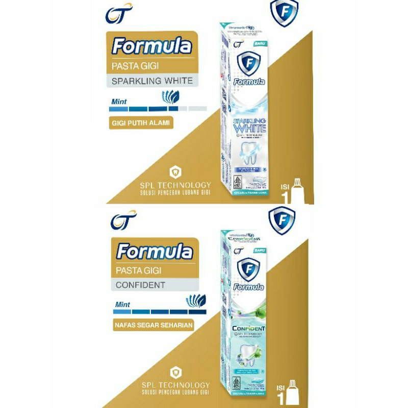 Jual Formula pasta gigi CONFIDENT / SPARKLING WHITE 160gr / action ...
