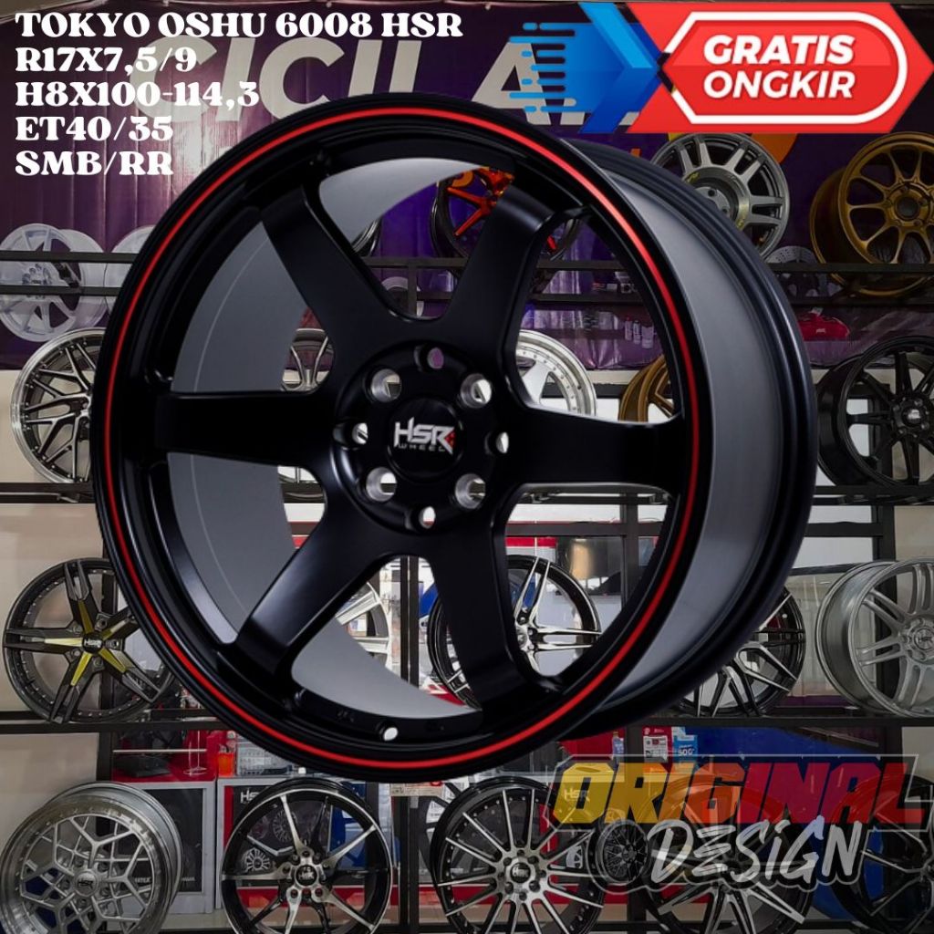 Jual Velg Mobil Ring 17 TE37 HSR TOKYO R17 LANCER , JAZZ , YARIS , BALENO | Shopee Indonesia