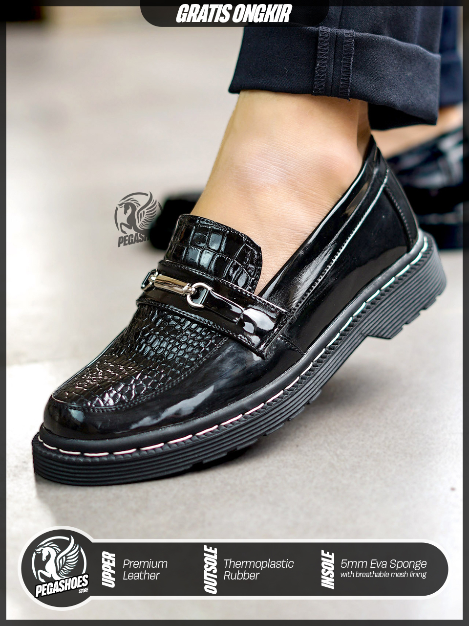 Jual Sepatu Pria Docmart - Loafer Formal Low Boots Unisex Kasual Kerja ...