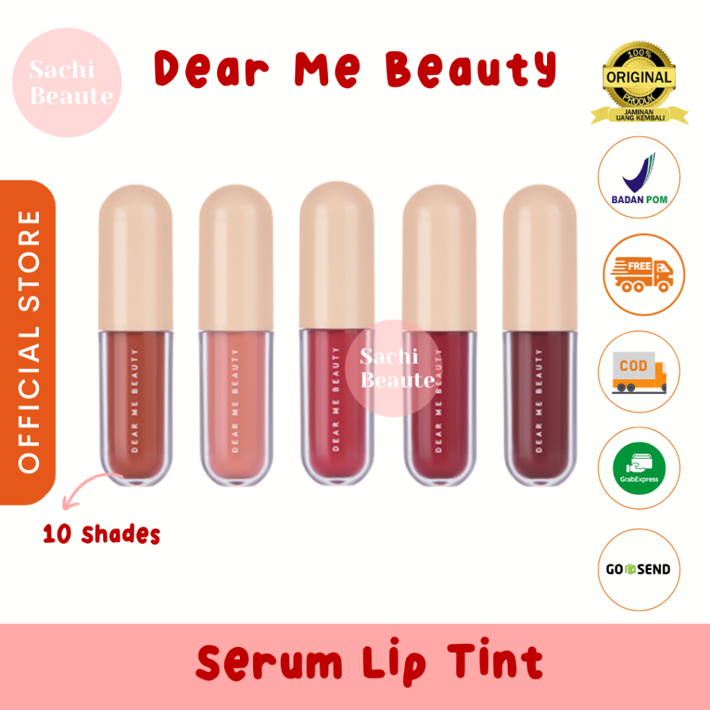 Jual Dear Me Beauty Serum Lip Tint meratakan warna bibir | Shopee Indonesia