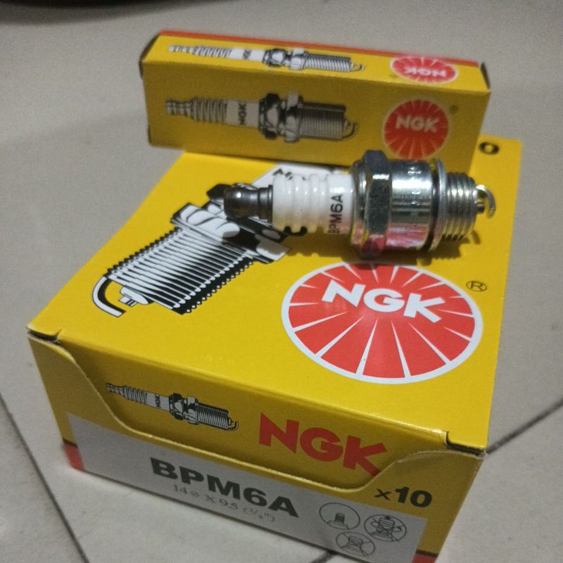 Jual busi BPM6A busi mesin rumput | Shopee Indonesia