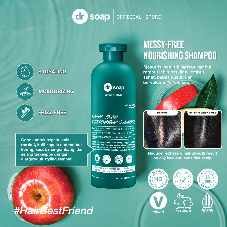 Jual dr soap Messy-free Nourishing Shampoo Infusion 400ml | Shopee ...