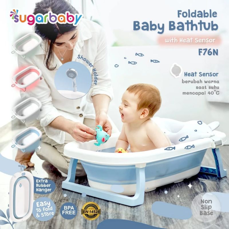 Jual Sugar Baby Foldable Baby Bathtub Jolang Bayi Lipat Ember Mandi ...