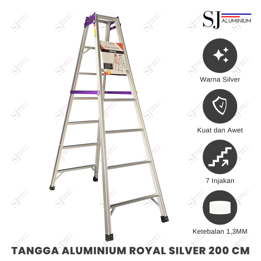 Jual Tangga Lipat Aluminium Royal Silver Ladder / Multifungsi ...
