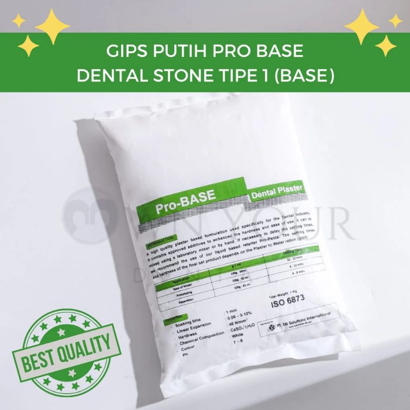 Jual Gips Putih Dental Stone Bahan Cetak Gigi 1 kg | Shopee Indonesia