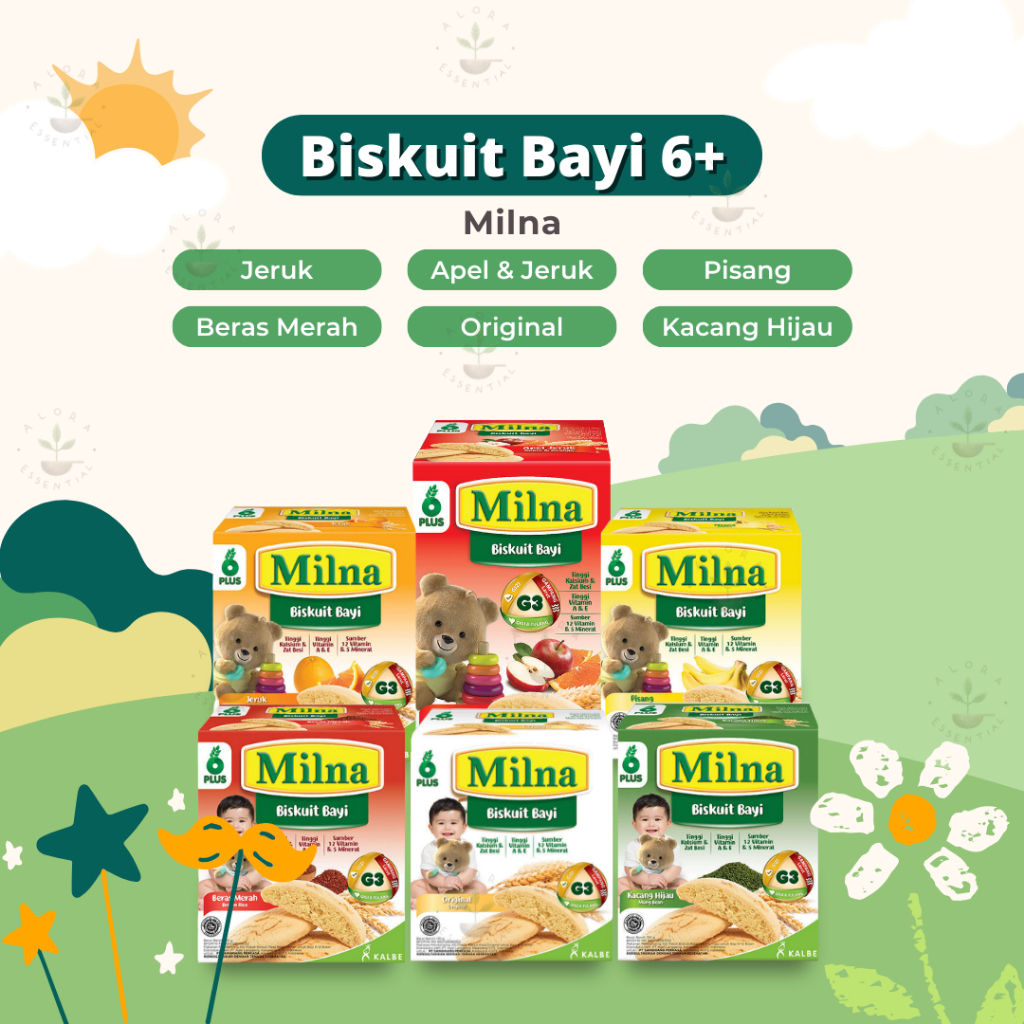 Jual Milna Biskuit Bayi 6+ - Milna Biskuit Snack Bayi - Snack Bayi ...