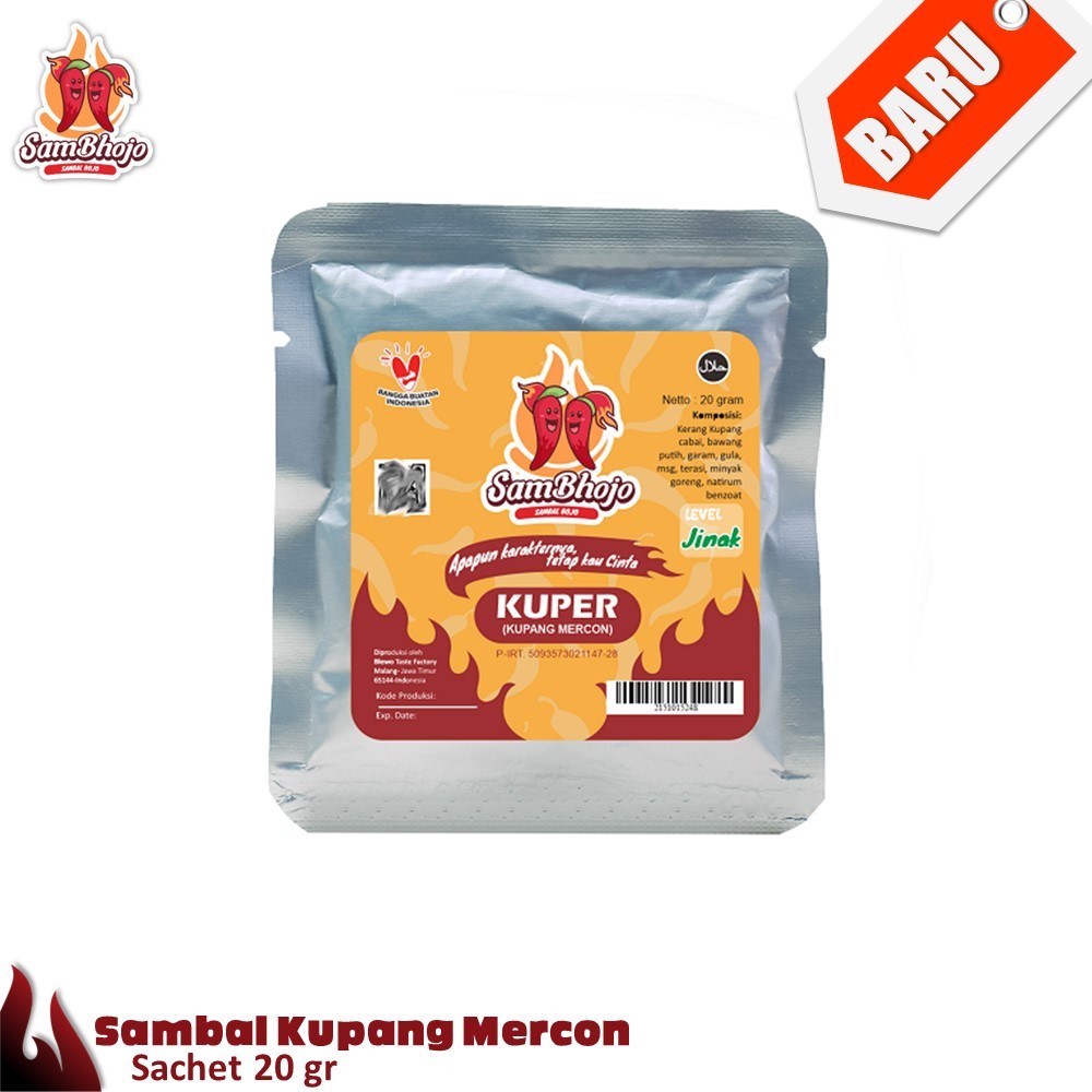 Jual SamBhojo - Sambal Sachet 20gr, Sambal Baby Cumi, Sambal Roa, Paru ... Jual SamBhojo - Sambal Sachet 20gr, Sambal Baby Cumi, Sambal Roa, Paru ...