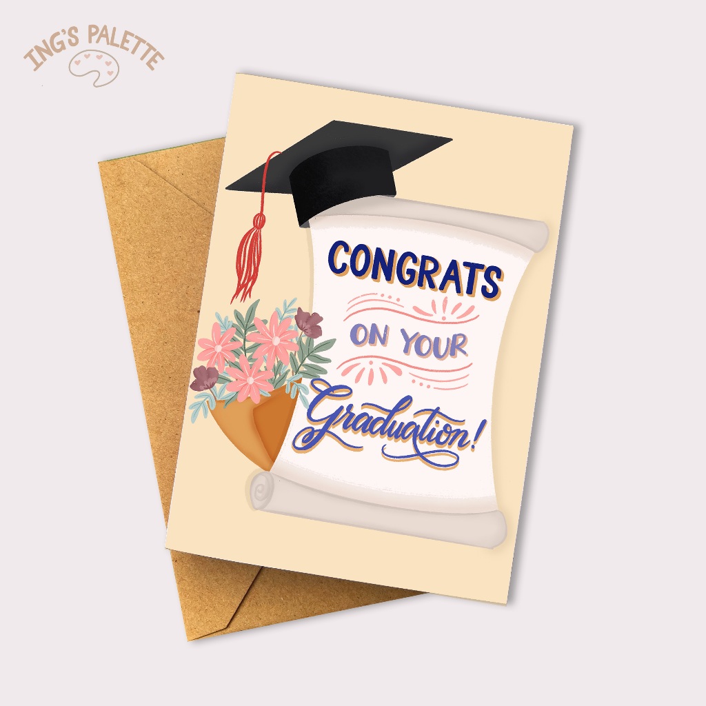 Jual Ing's Palette Graduation Card - GC03 | Kartu Ucapan Wisuda Lulus ...
