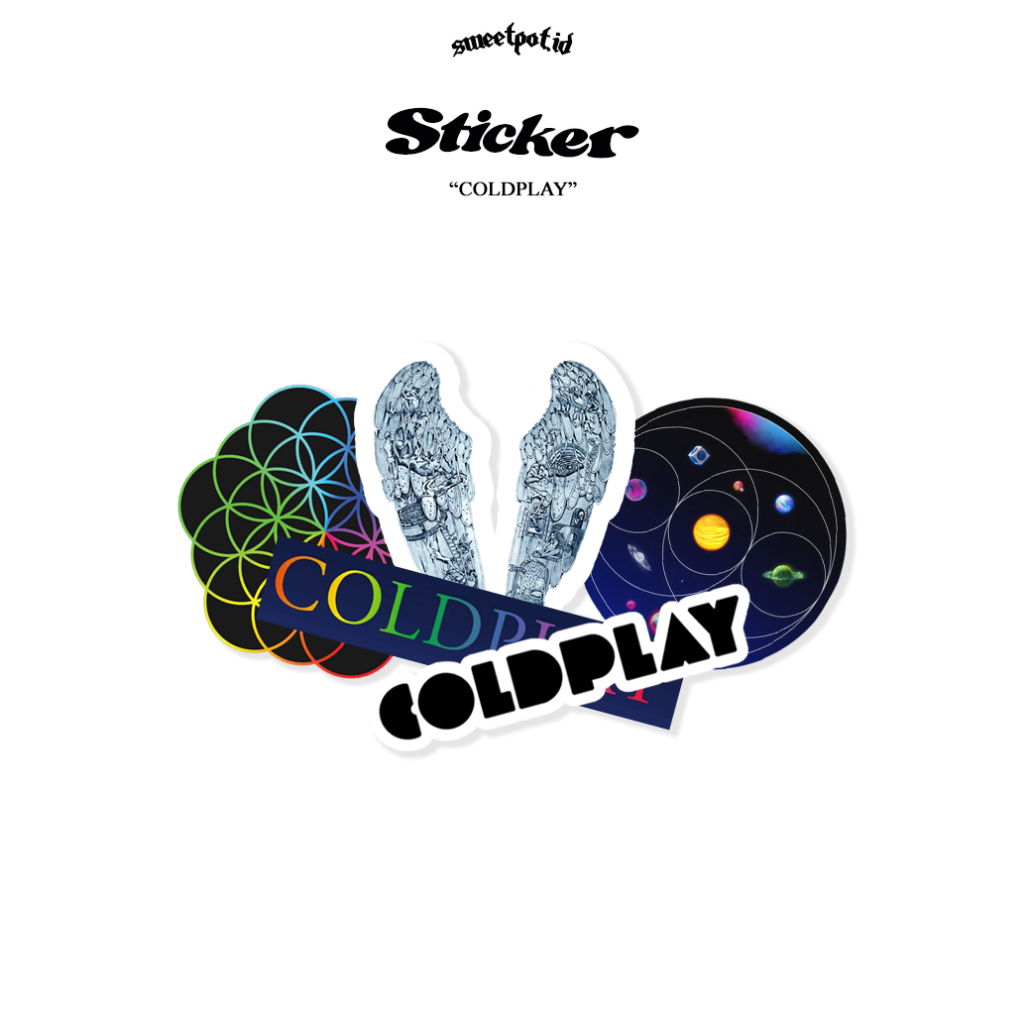 Jual (BISA COD) STICKER COLDPLAY / STIKER HELM / STICKER BIJIAN ...