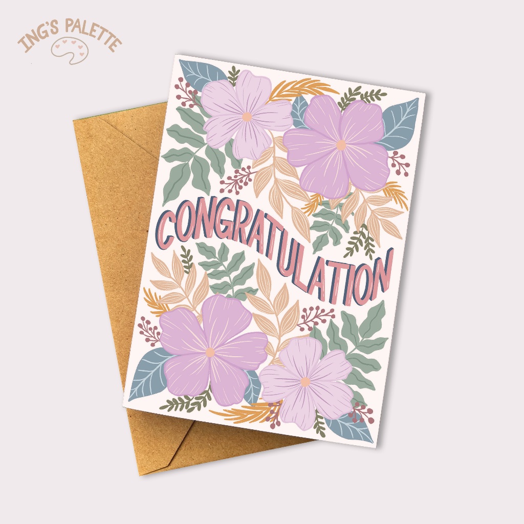 Jual Ing's Palette Congratulation Card - GC05 | Kartu Ucapan Graduation ...