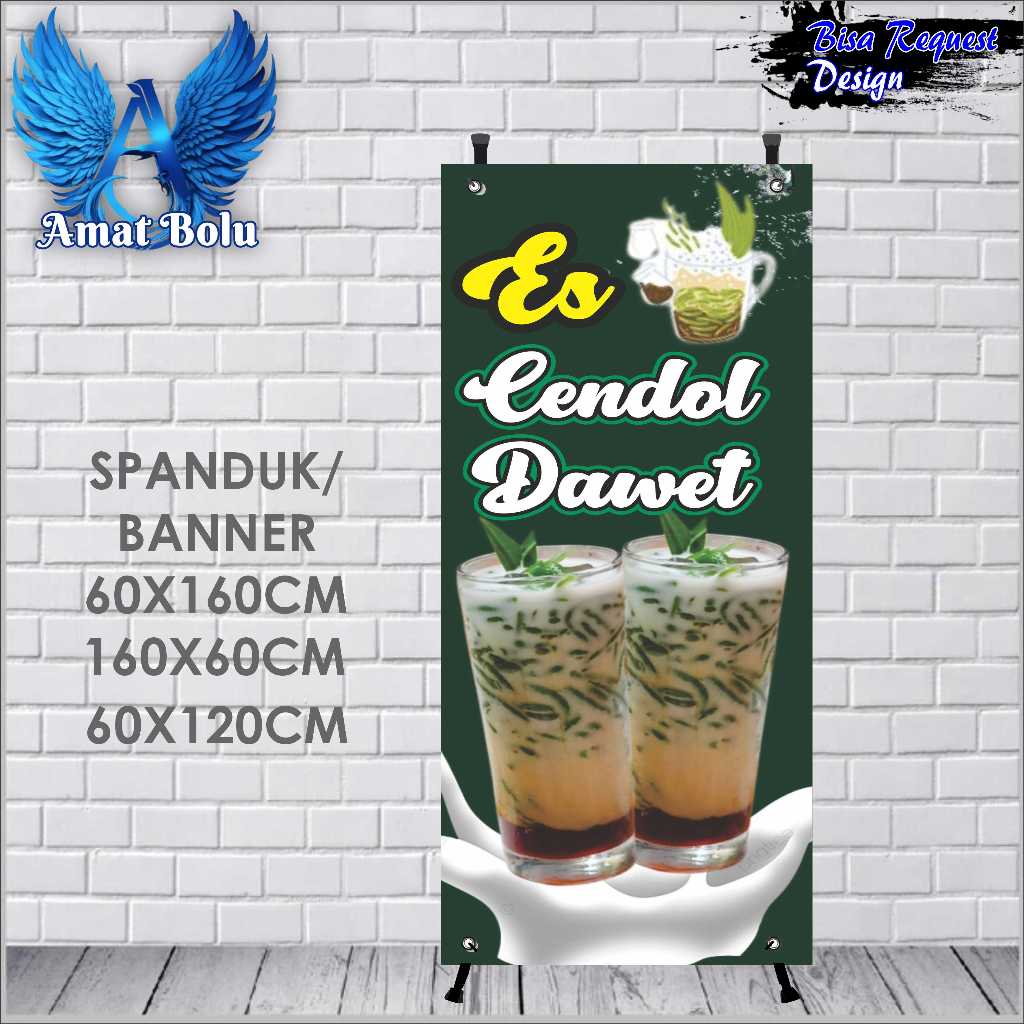 Jual BANNER ES CENDOL DAWET UKURAN 60X160 BISA REQUEST | Shopee Indonesia