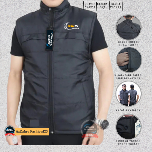 Jual JAKET ROMPI PARASUT PRIA JUMBO BADIN SPEED / Vest Polos pria semi ...